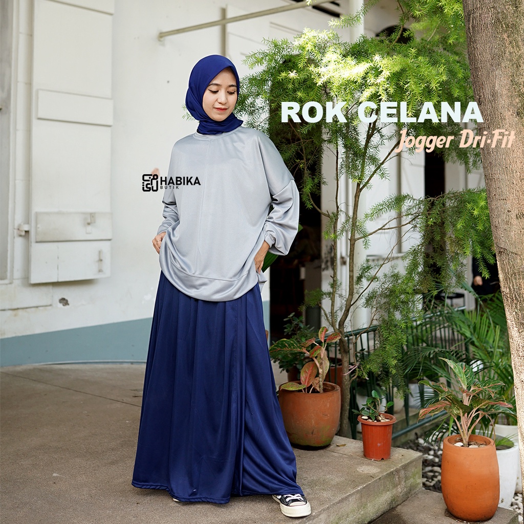 Jual Rok Celana Jogger Almira - Rok Celana Olahraga Muslimah Dri Fit ...