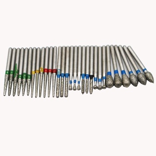 Jual 30pcs Dental Diamond Bur Dental Bur Set High Speed Mata Bur Gigi Dan Bur Holder | Shopee ...