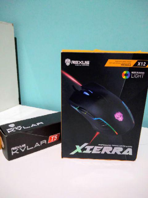 Rexus Xierra X12 RGB Macro - Gaming Mouse | Shopee Indonesia