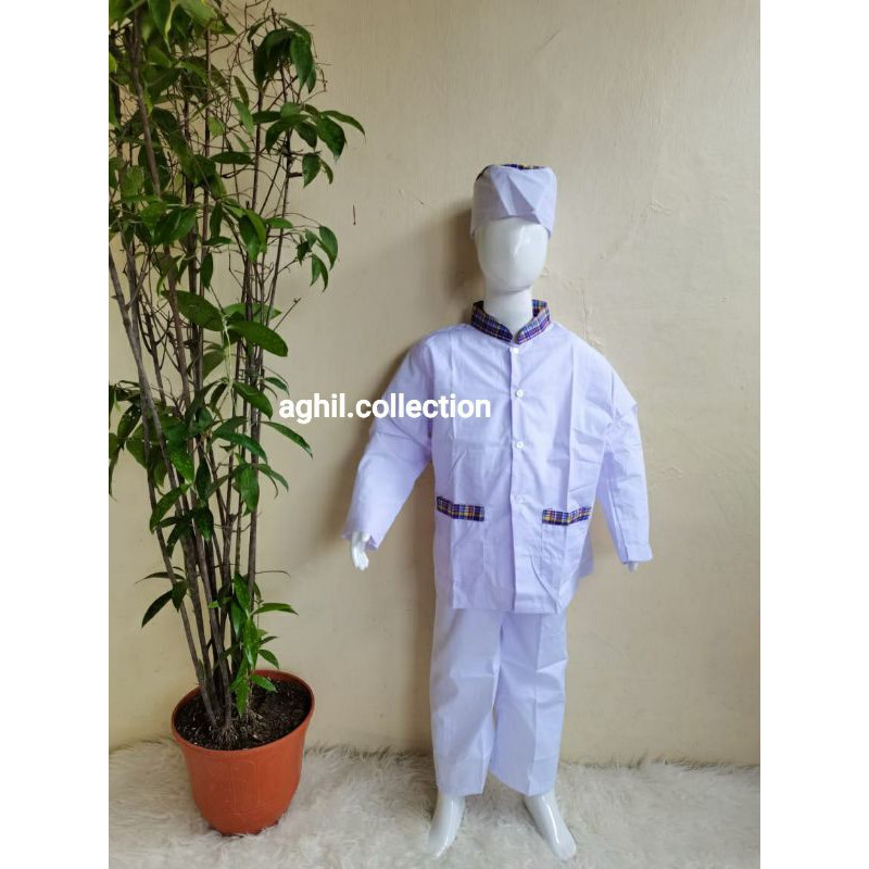 Jual SERAGAM TK/PAUD MUSLIM PUTIH BAJU TK/PAUD MUSLIM PUTIH KOMBINASI ...