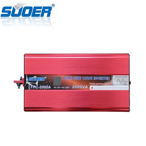 Suoer Inverter Pure Sine Wave 2000 Watt 12V FPC-2000A Inverter PSW 2000W Inverter Sinus Murni ...