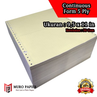 Jual ( PER PAK - ISI 50 ) Kertas Continuous Form 50 gsm 5 ply dan 5 ply ...
