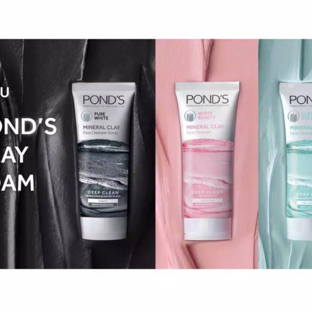 Jual Ponds mineral clay face cleanser 90 g | Shopee Indonesia