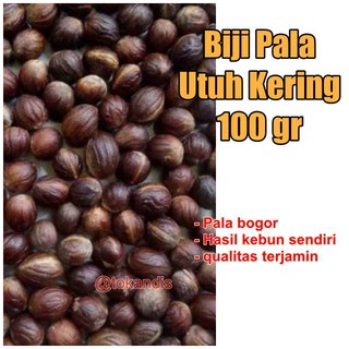 Jual Biji pala kering utuh cangkang koclak pala kilat 100gr | Shopee ...