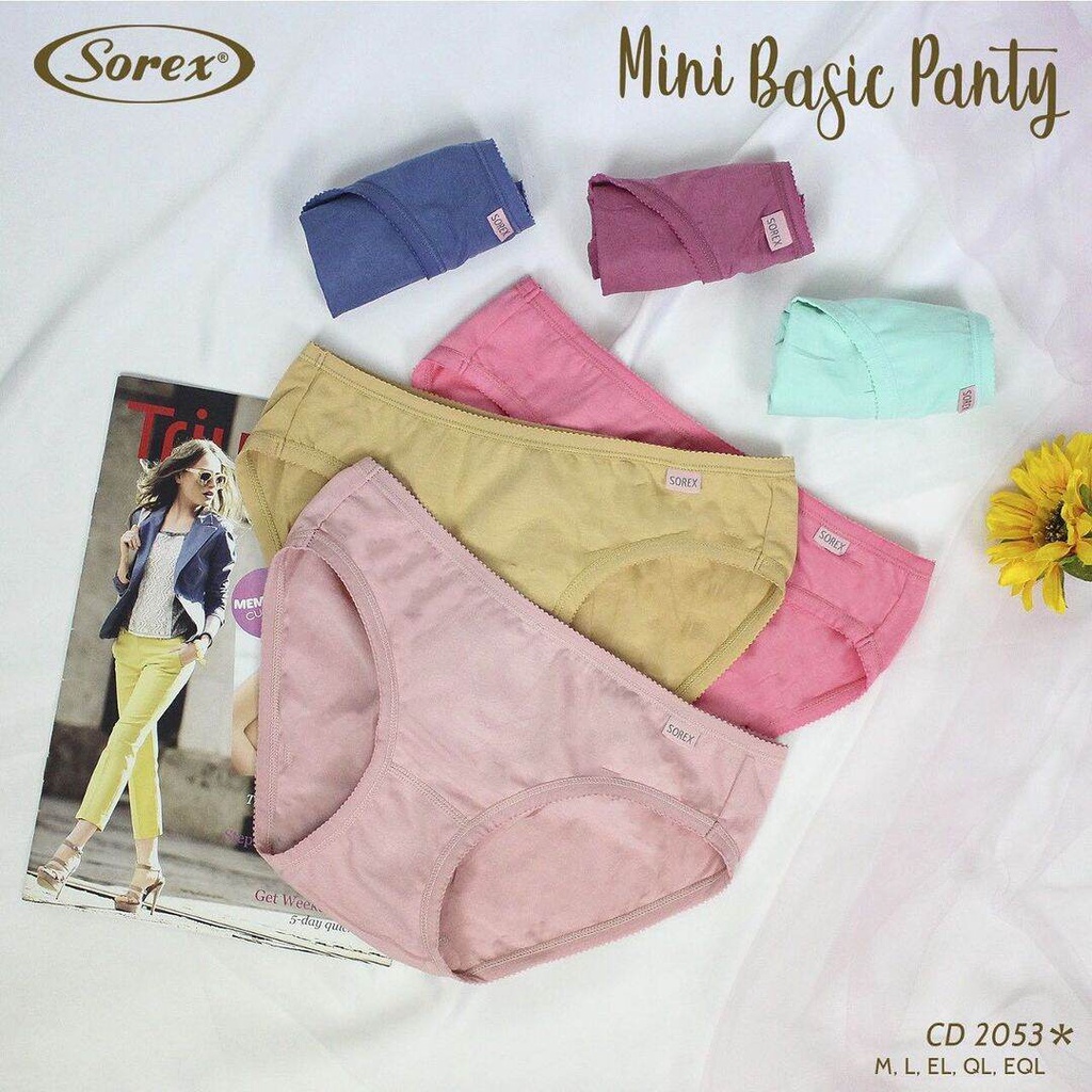 Jual Sorex Mini Basic Panty art 2053 Paket 3pcs | Shopee Indonesia
