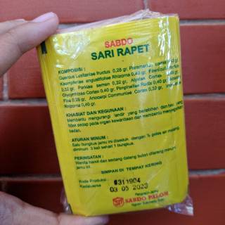 Jual Jamu Serbuk Herbal Sari Rapet - Sabdo Palon ( isi 10 Sachet ...