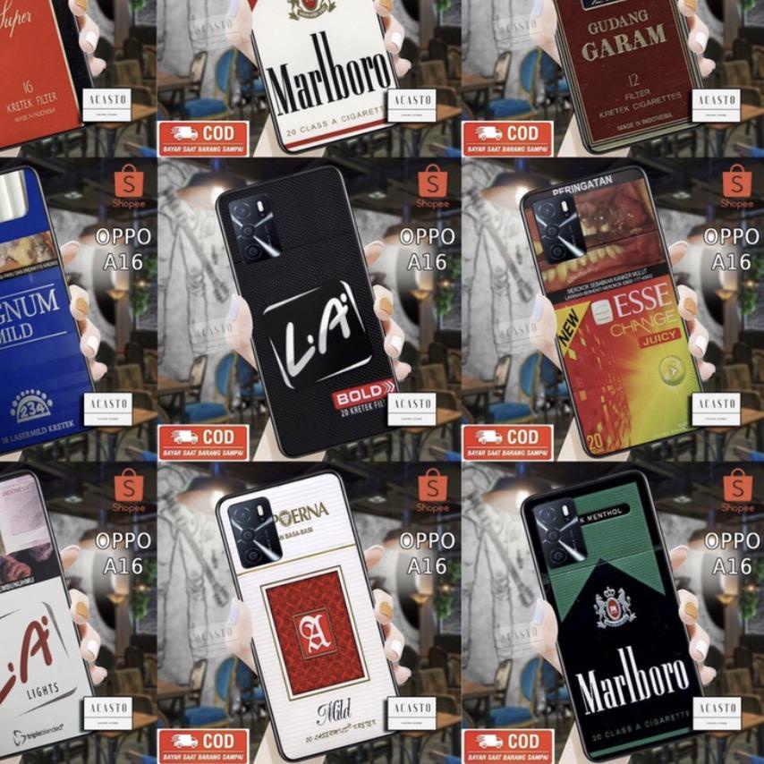 Jual Limited Stock|SQ37|ACASTO Case Oppo A16 motif fashion gambar Rokok ...