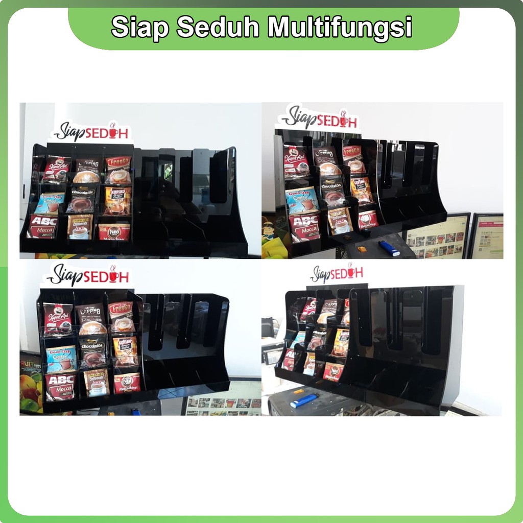 Jual Rak Kopi Display Siap Seduh & Cup Organizer Multifungsi Ukuran ...