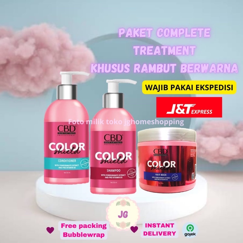 Jual CBD COLOR SHIELD ( PAKET LENGKAP Hair Mask conditioner shampoo ...