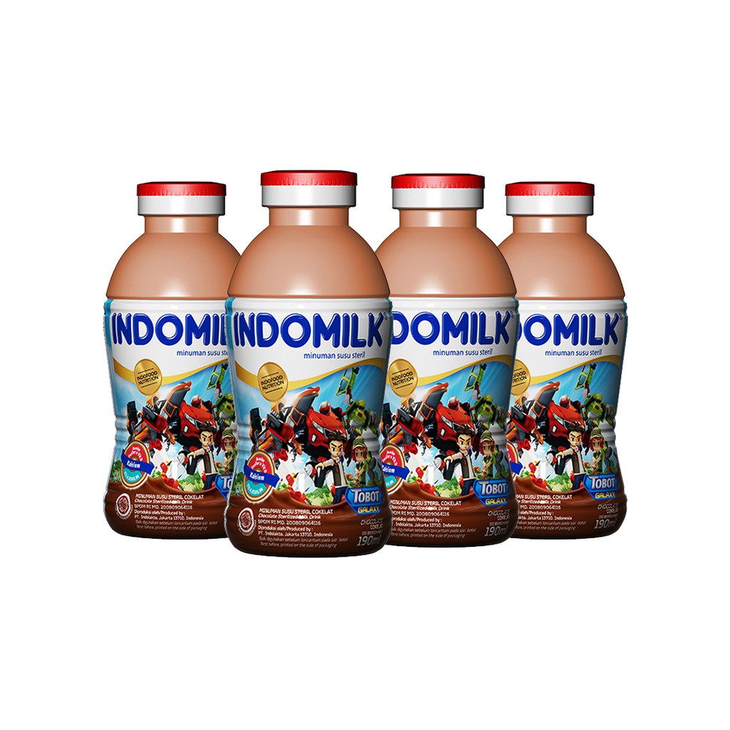 Jual SUSU STERIL INDOMILK CHOCO 190 ML X 4 Pcs | Shopee Indonesia