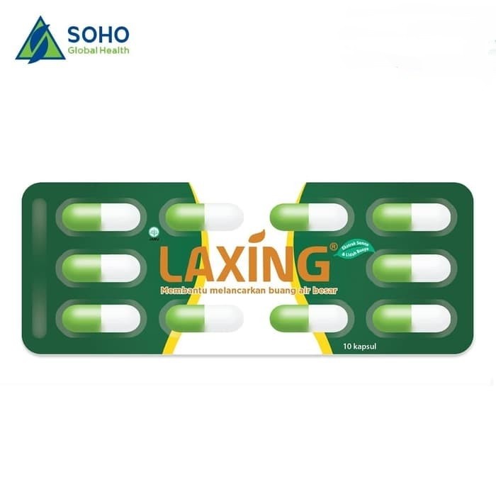 Jual LAXING 1 STRIP ISI 10 KAPSUL - OBAT PELANCAR BUANG AIR BESAR ...