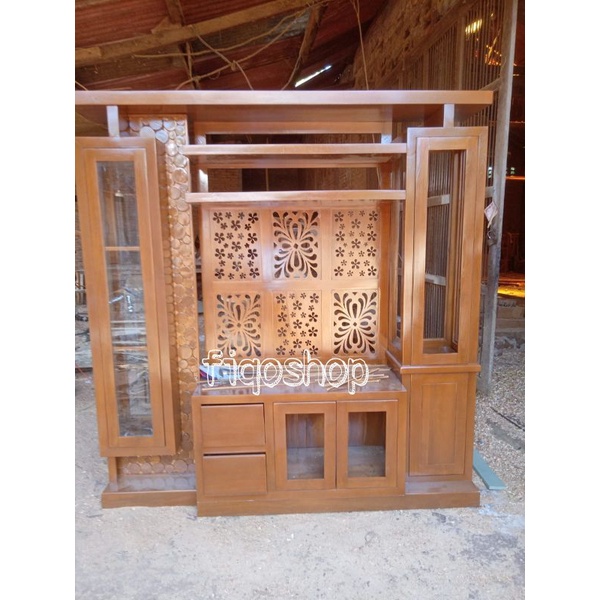 Jual BUFET TV PARTISI PEMBATAS PENYEKAT RUANGAN MINIMALIS KAYU JATI FURNITURE JEPARA | Shopee ...