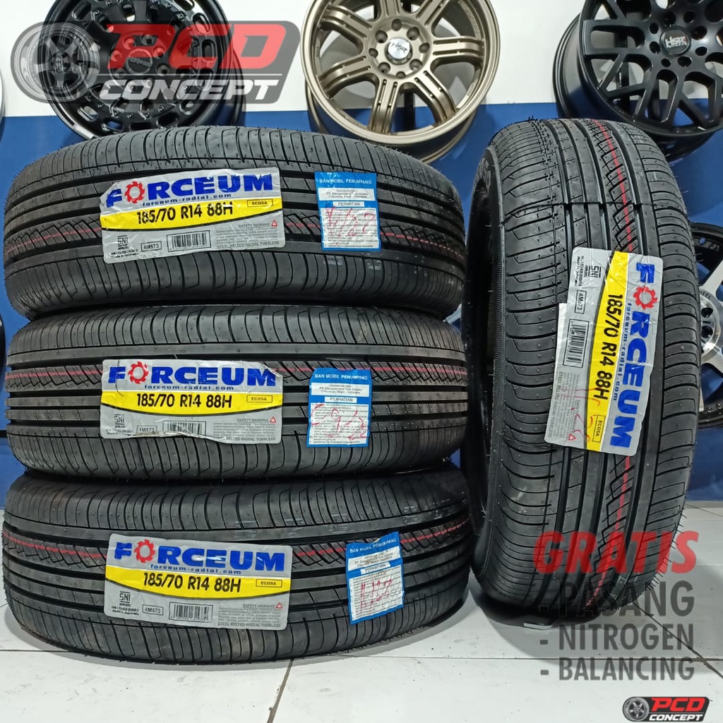 Jual BAN MOBIL STANDAR AVANZA KIJANG R14 FORCEUM ECOSA 185/70 R14 TUBLES | Shopee Indonesia