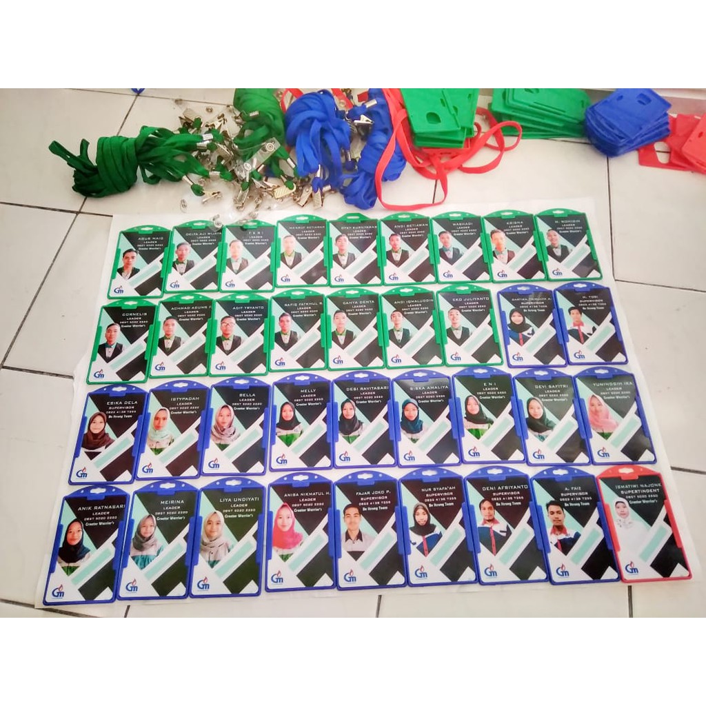 Jual ID CARD PVC GRATIS TALI DAN TEMPAT ID CARD | Shopee Indonesia