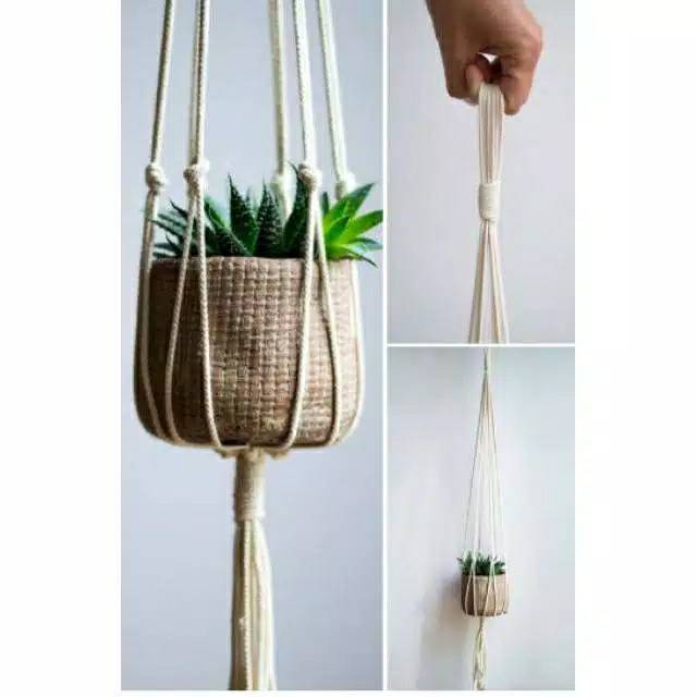 Termurah tali pot macrame tali pot gantung | Shopee Indonesia