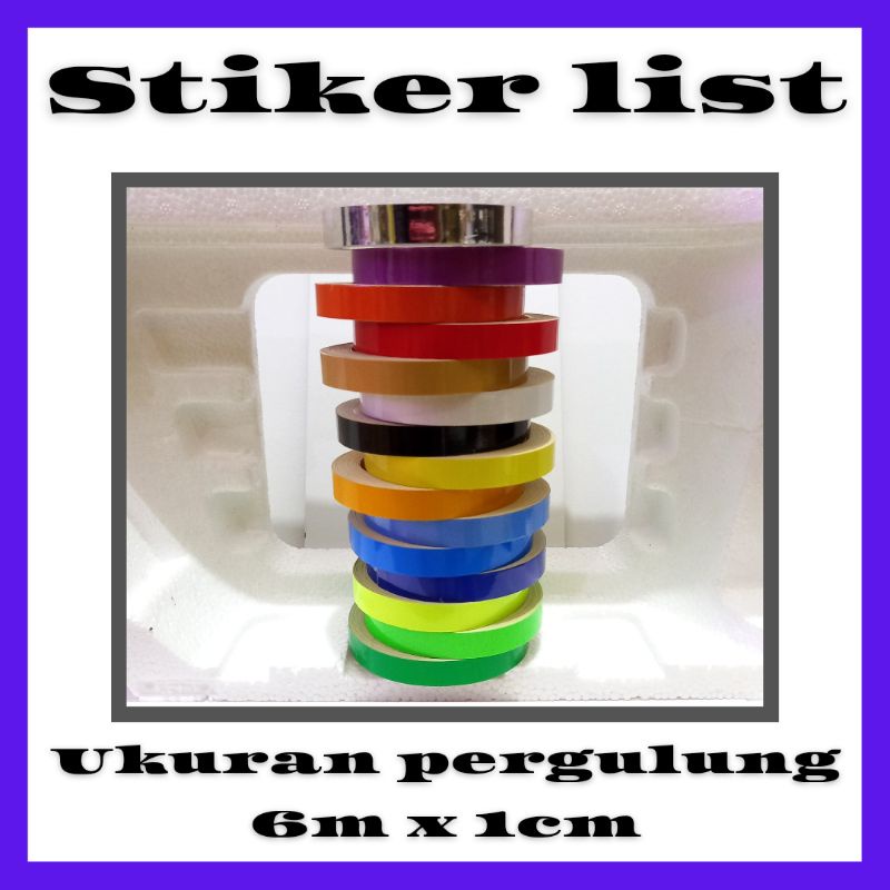 Jual stiker cutting sticker nyala setiker list velg motor keren murah ...