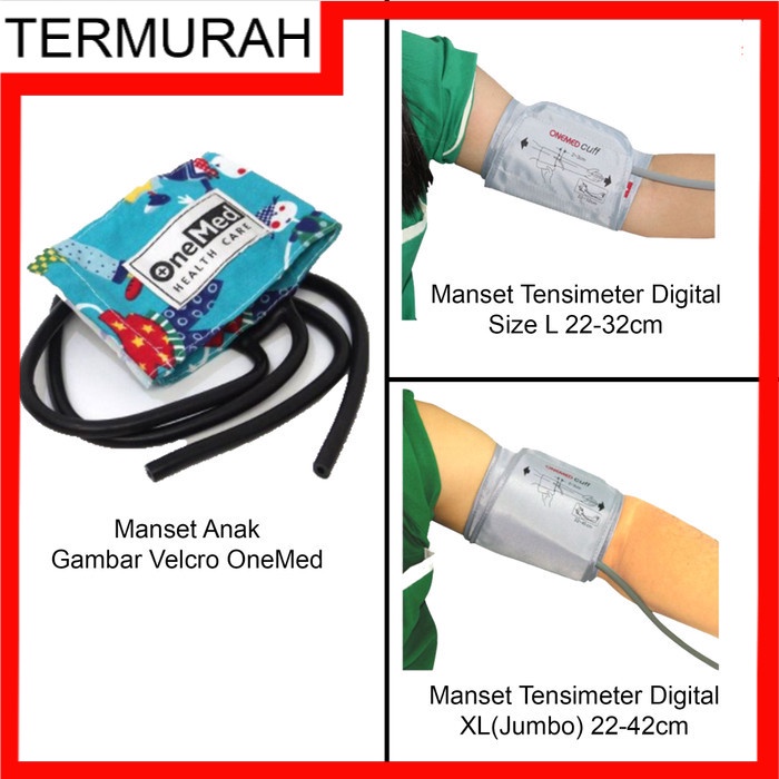 Jual Manset Tensimeter Digilat Anak & Dewasa Jumbo Onemed | Shopee ...