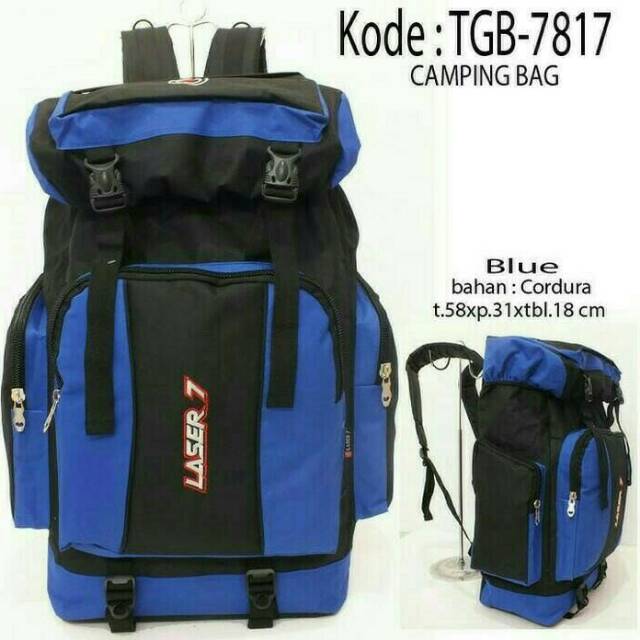 Jual Tas Gunung Camping Bag Pria Wanita Ukuran Besar Warna Biru ...