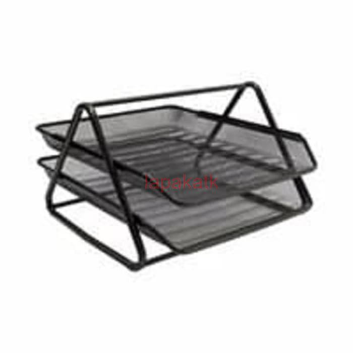 Rak Dokumen Kertas besi 2 susun/ Tray besi 2 susun | Shopee Indonesia