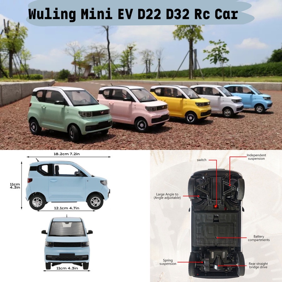 Jual Wuling Mini EV WPL D22 D32 RC Car 1/16 4CH Mobil Drift RTR | Shopee Indonesia