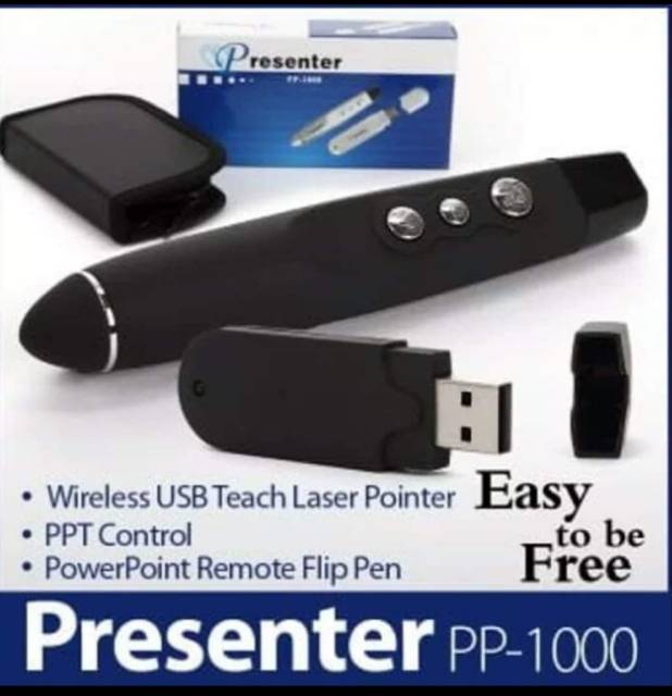 Jual Pointer Laser USB Memory Pen Receiver Transmitter Presenter ...