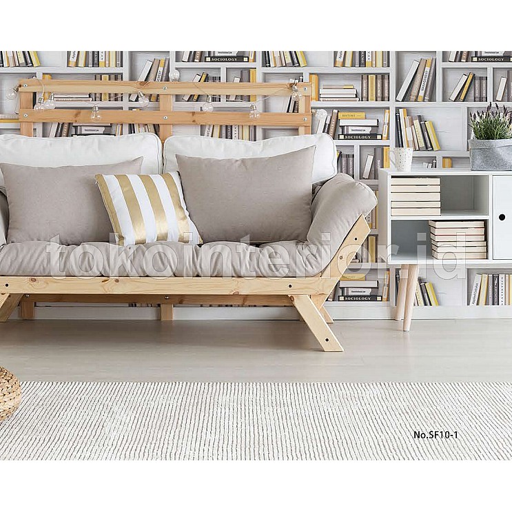Wallpaper Dinding Gambar Rak Buku Perpustakaan Ruang Belajar | Shopee ...