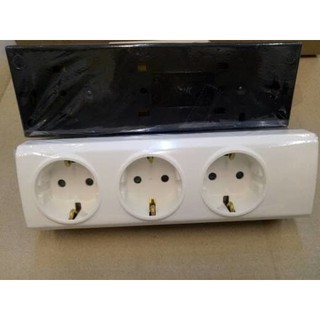 Jual Stop Kontak BROCO / Terminal BROCO / Stop Kontak 3 Lubang Putih ...