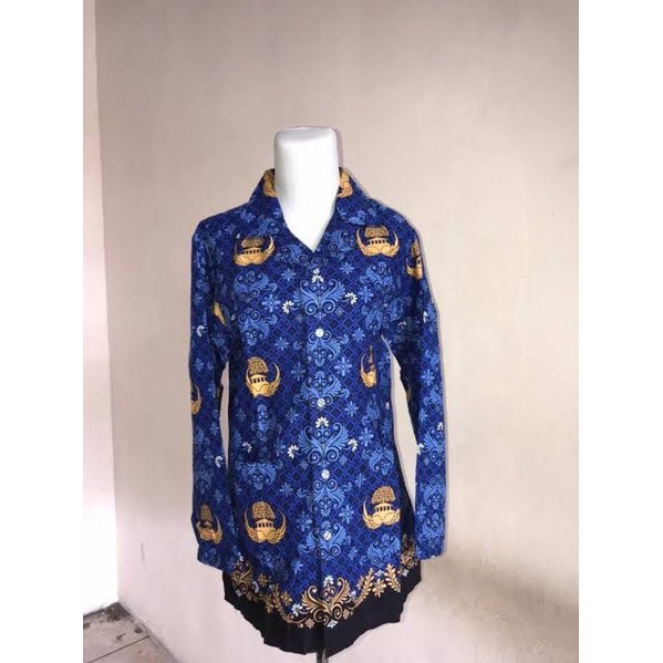 Jual Seragam PNS KORPRI terbaru 2022 blouse wanita M-JUMBO | Shopee Indonesia