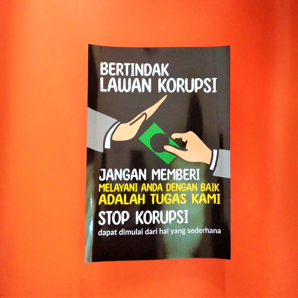 Jual Poster Edukasi - Poster Bertindak lawan korupsi - Poster Stop ...
