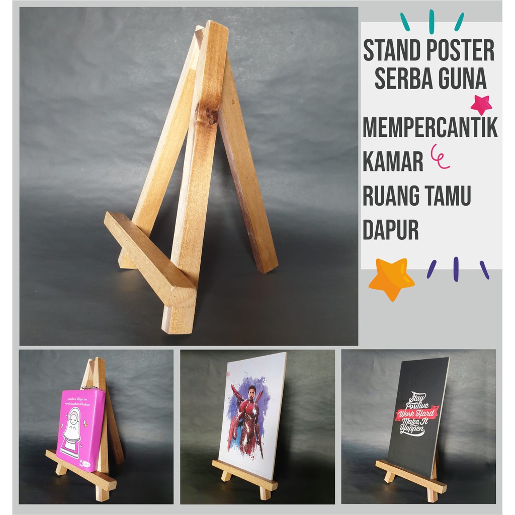 Jual STAND POSTER KAYU WALLDECOR HIASAN DINDING KAMAR HIASAN DINDING ...