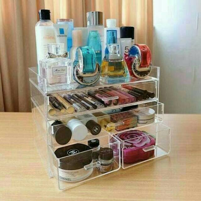 Jual Acrylic tempat Make Up Organizer type M | Shopee Indonesia