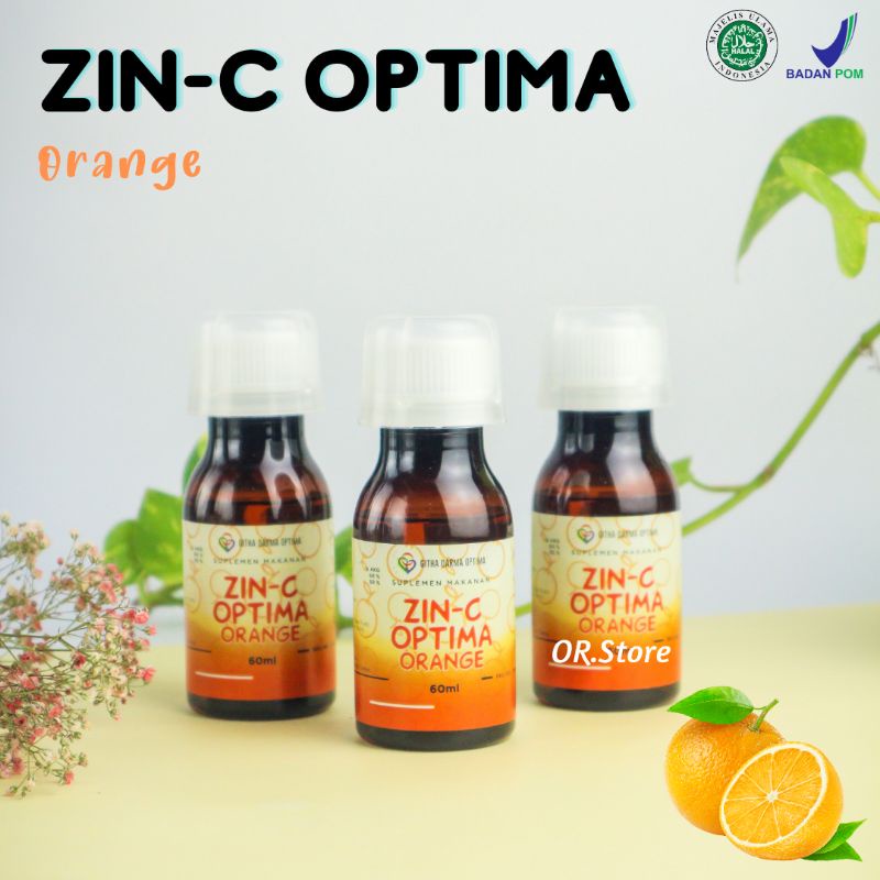 Jual Zin-C Optima Rasa Jeruk / Zinc / Vitamin C / Meningkatkan Daya ...