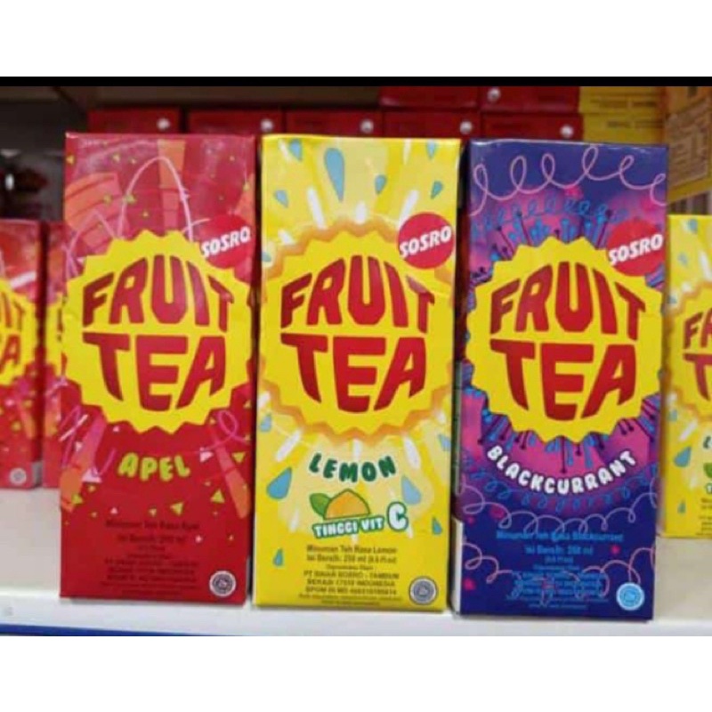 Jual Fruitea Kotak Sosro 250ml 1 dus isi 24 pcs | Shopee Indonesia