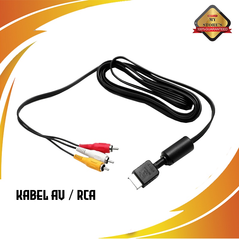 Jual Kabel AV Ps3 Ps2 Ps1 / Kabel Playstation ke TV / Kabel RCA ...