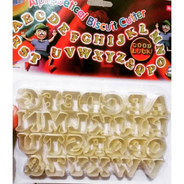 Jual Cetakan Huruf Fondant / Cutter Huruf Nugget / Cetakan Kue Huruf ...