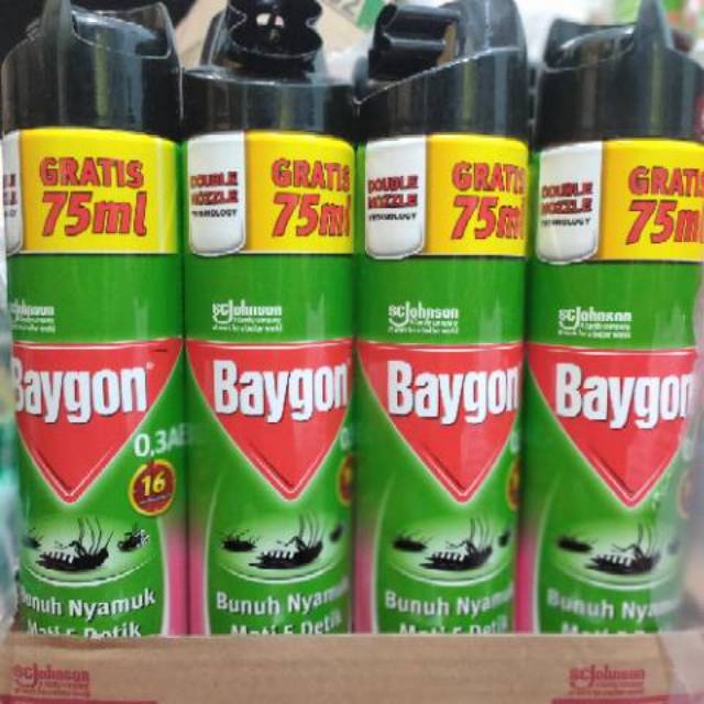 Jual Baygon aerosol cherry blossom / citrus / flower garden 600ml ...