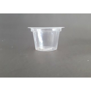 Jual isi 50pcs Cup Puding Plastik Kecil 50ml Gelas Wadah Puding Bening ...