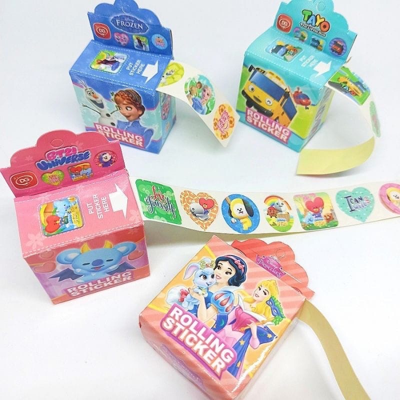 Jual Stiker Roll Hologram stiker rolling karakter kartun anak mainan ...