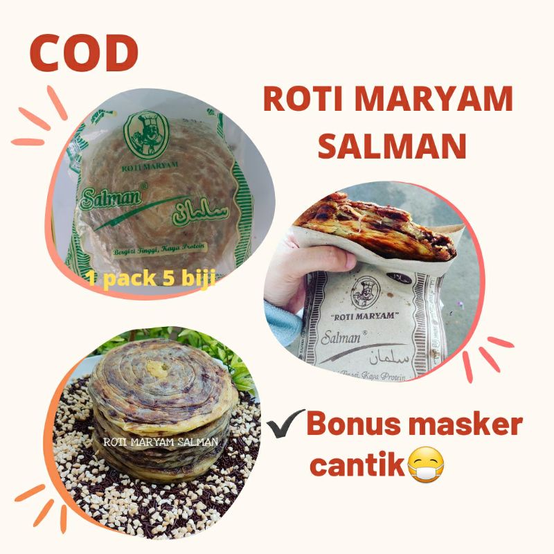 Jual ROTI MARYAM SALMAN RASA COKLAT KACANG ISI 5 ROTI MARYAM ROTI ...