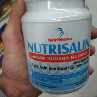 Jual Nutrisalin garam diet 400 gram rendah natrium garam dapur | Shopee ...