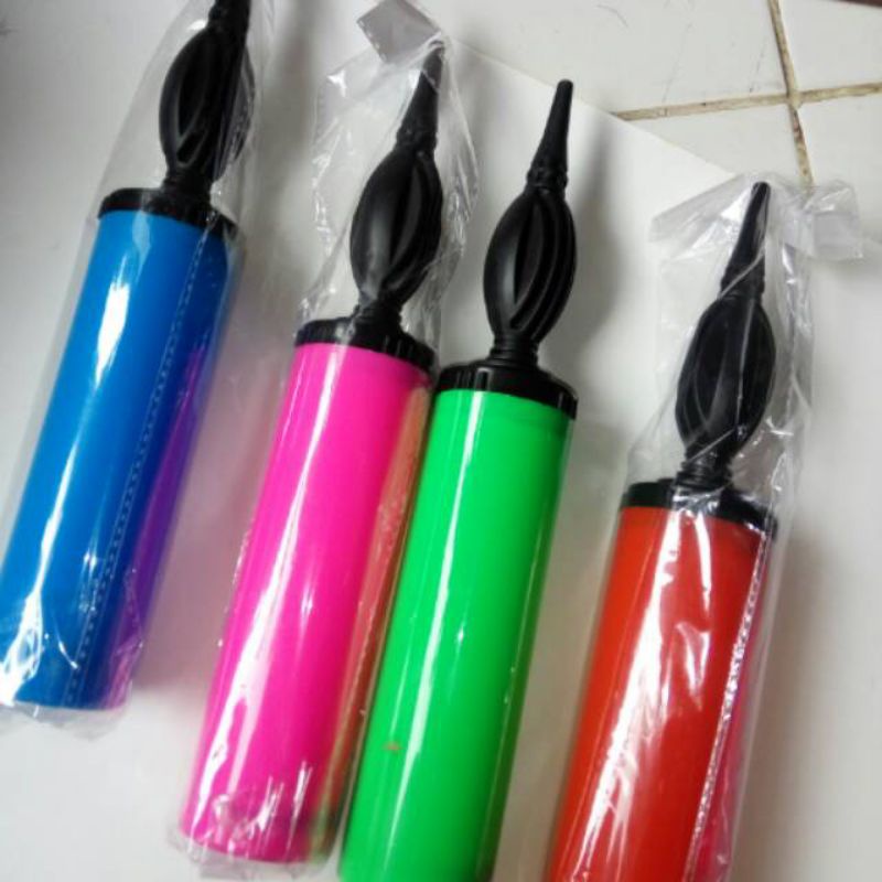 Jual pompa balon tangan manual warna warni | Shopee Indonesia