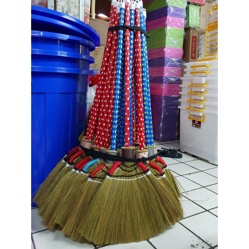 Jual SAPU LANTAI IJUK TRADISIONAL SEKAM RUMPUT PADI RAYUNG LOKAL ...