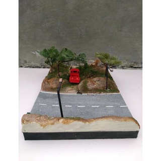 Jual Miniatur / Diorama / Maket / Replika Jalanan dan hutan Skala 1:64 ...