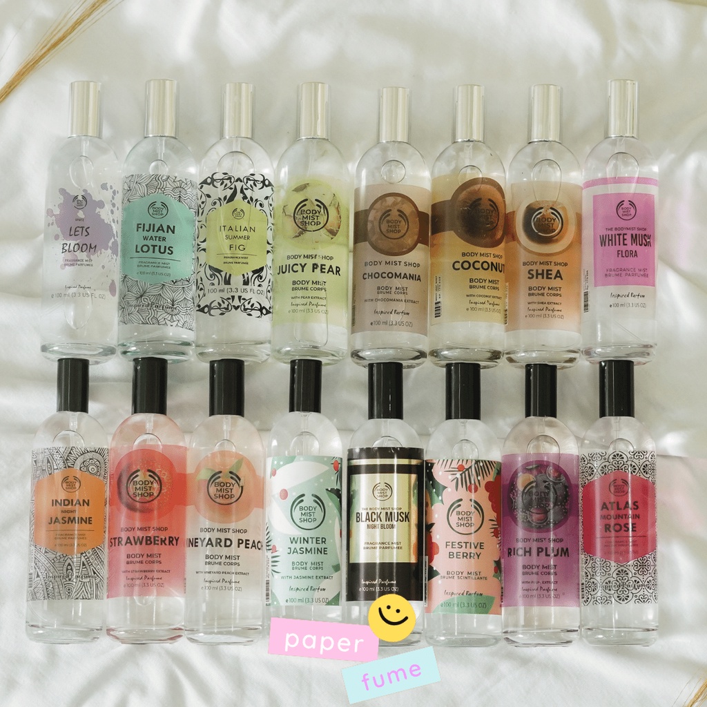 Jual PAPERFUME TBS BODY MIST SHOP INSPIRED PARFUME 100ML | Shopee Indonesia