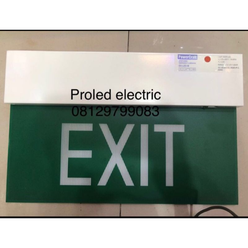 Jual lampu emergency exit powercraft emergency darurat led power craft | Shopee Indonesia