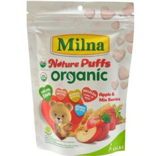 Jual Milna Nature Puffs Organic Snack MPASI biskuit bayi Milna Nature ...
