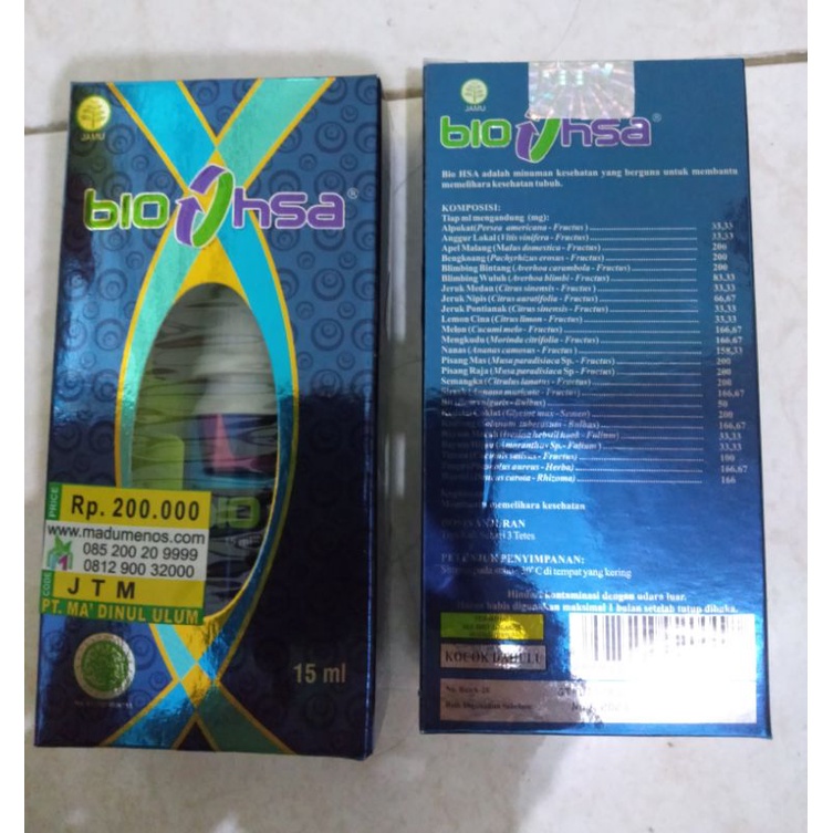 Jual Bio hsa kemasan baru 15 ml label JATIM | Shopee Indonesia