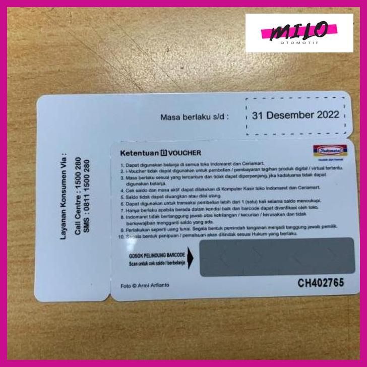 Jual Voucher Indomaret / Gift Card Indomaret 100K Sale!! | Shopee Indonesia