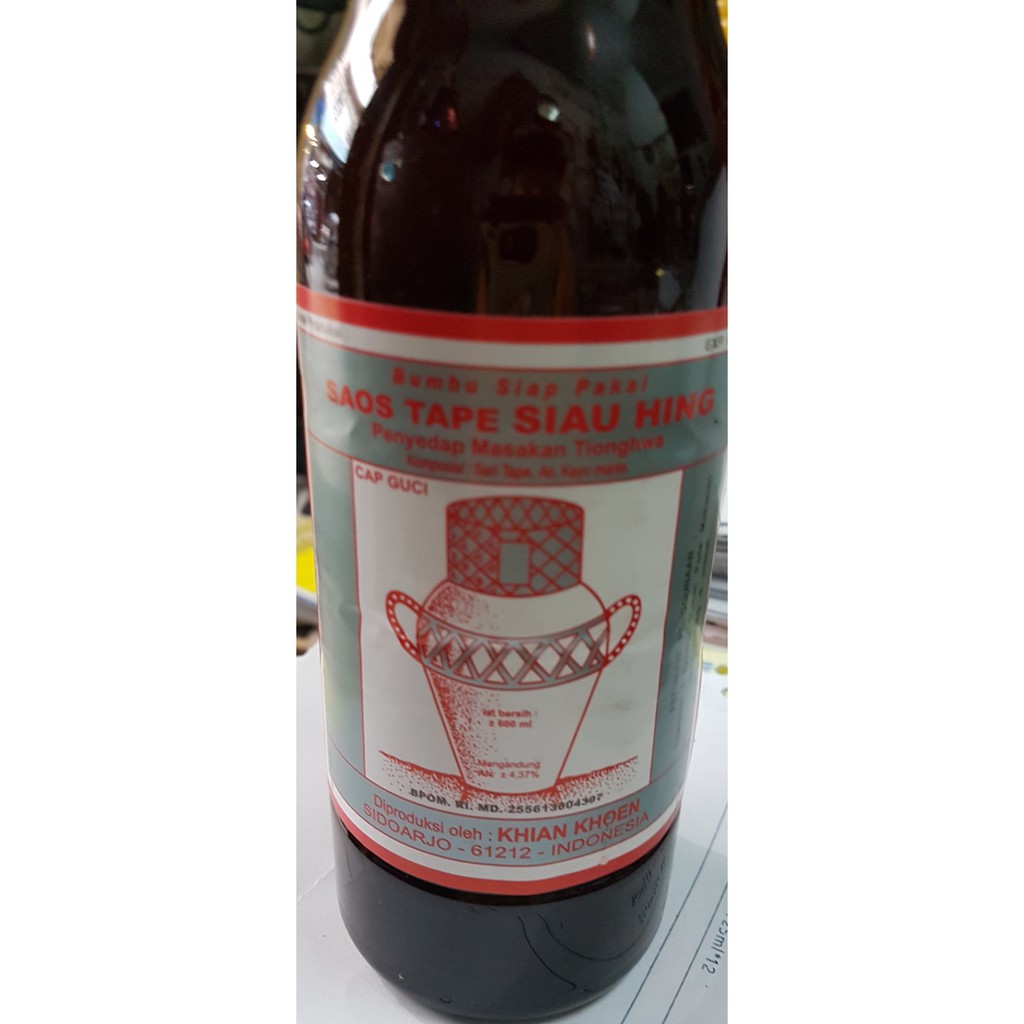 Angciu cap Siau Hing Saos Tape Gentong | Shopee Indonesia