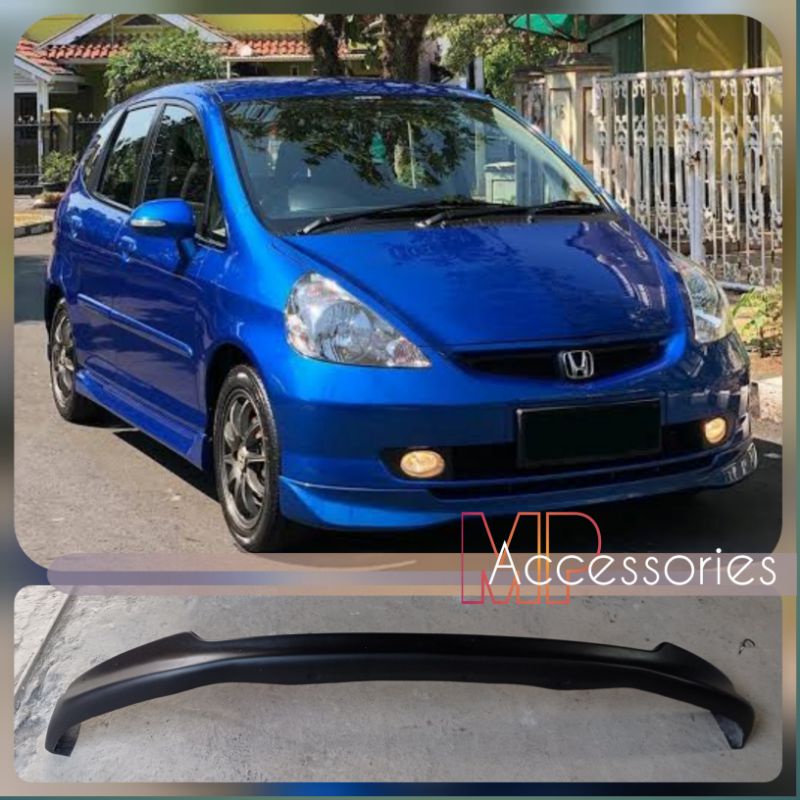 Jual Front lips bodykit add-on Honda Jazz vtec GD3 | Shopee Indonesia